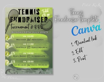Polo Fundraiser Flyer Template Instant Editable & Printable Sports ...
