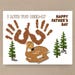 Father's Day Deer Handprint Art Gift for Dad, Printable Keepsake From ...