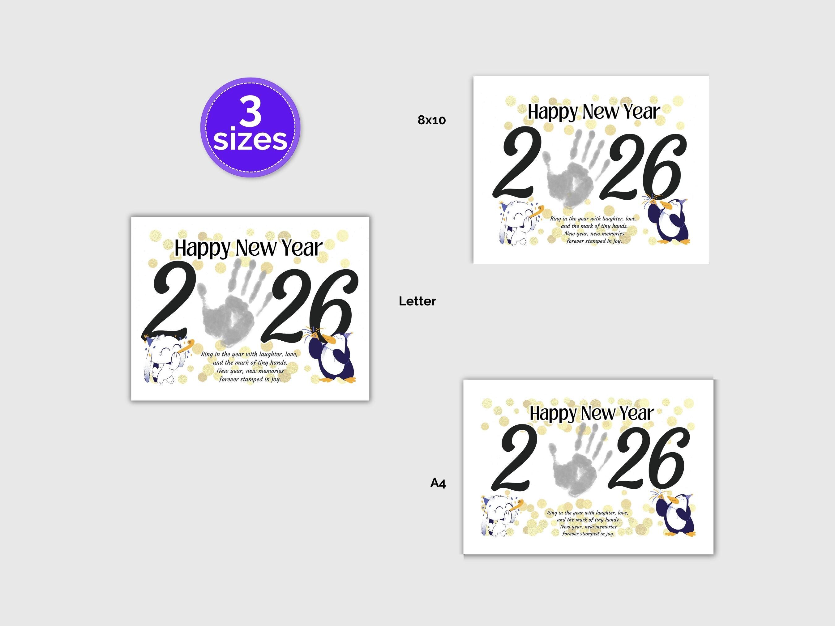 Happy New Year 2026 Handprint Poem Art Craft, January Preschool Daycare ...