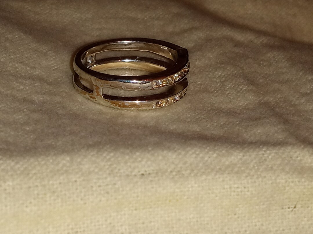 NRT Brand Silver Tone Rhinestone Ring Enhancer - Etsy