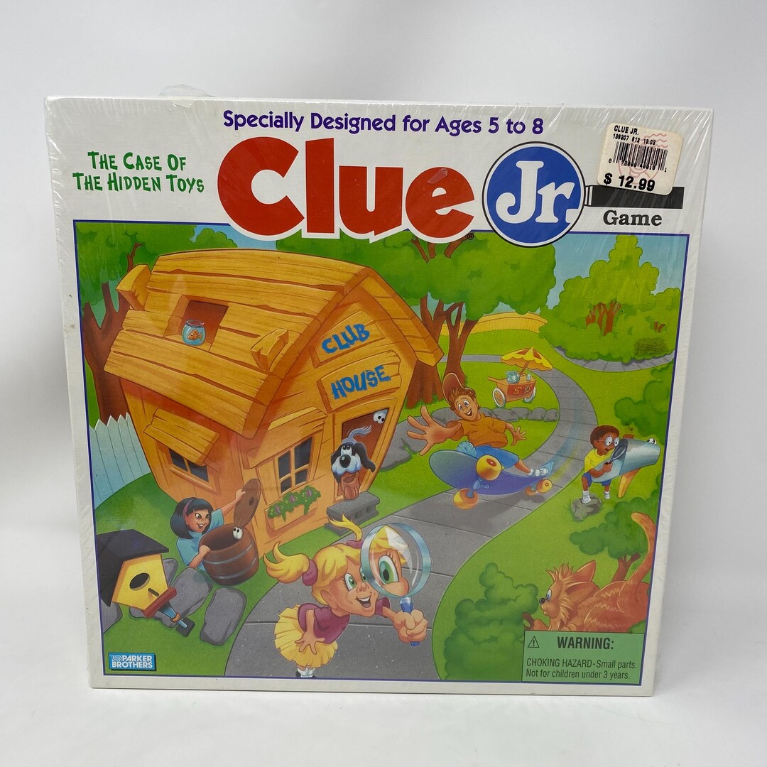 Vintage 1995 Clue Jr. the Case of the Hidden Toys. Factory Sealed New ...