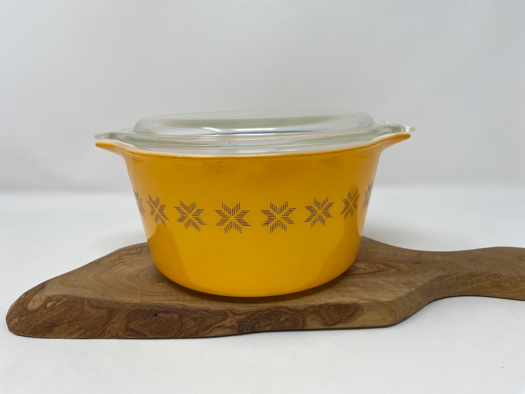 Pyrex 1 Qt Orange Town and Country 474 Casserole Dish With 470-C Lid ...