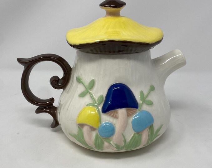 Vintage 1970s Arnels Mushroom Teapot. Mid Century Ceramic Funky ...