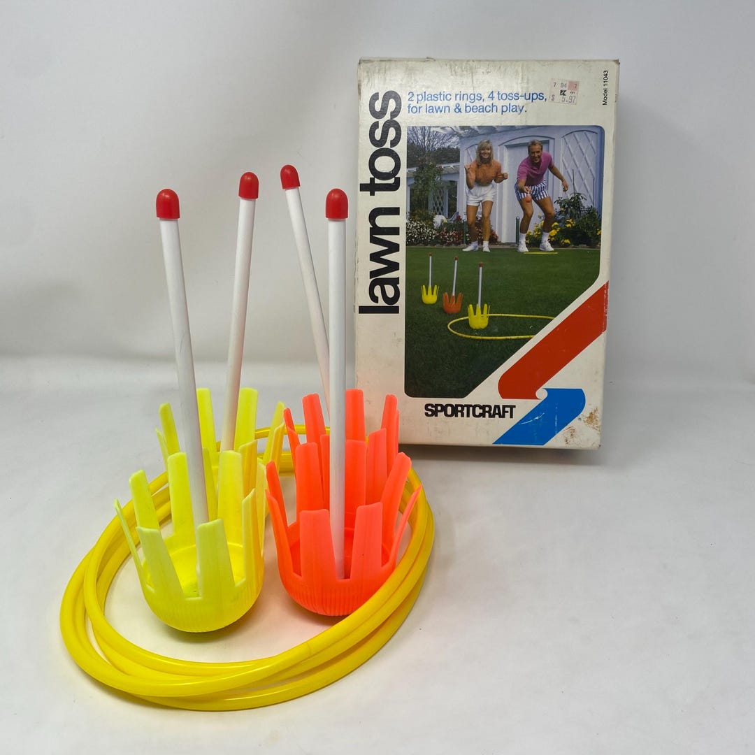 Vintage Sportcraft Lawn Toss Yard Game. Preowned Complete Game With ...