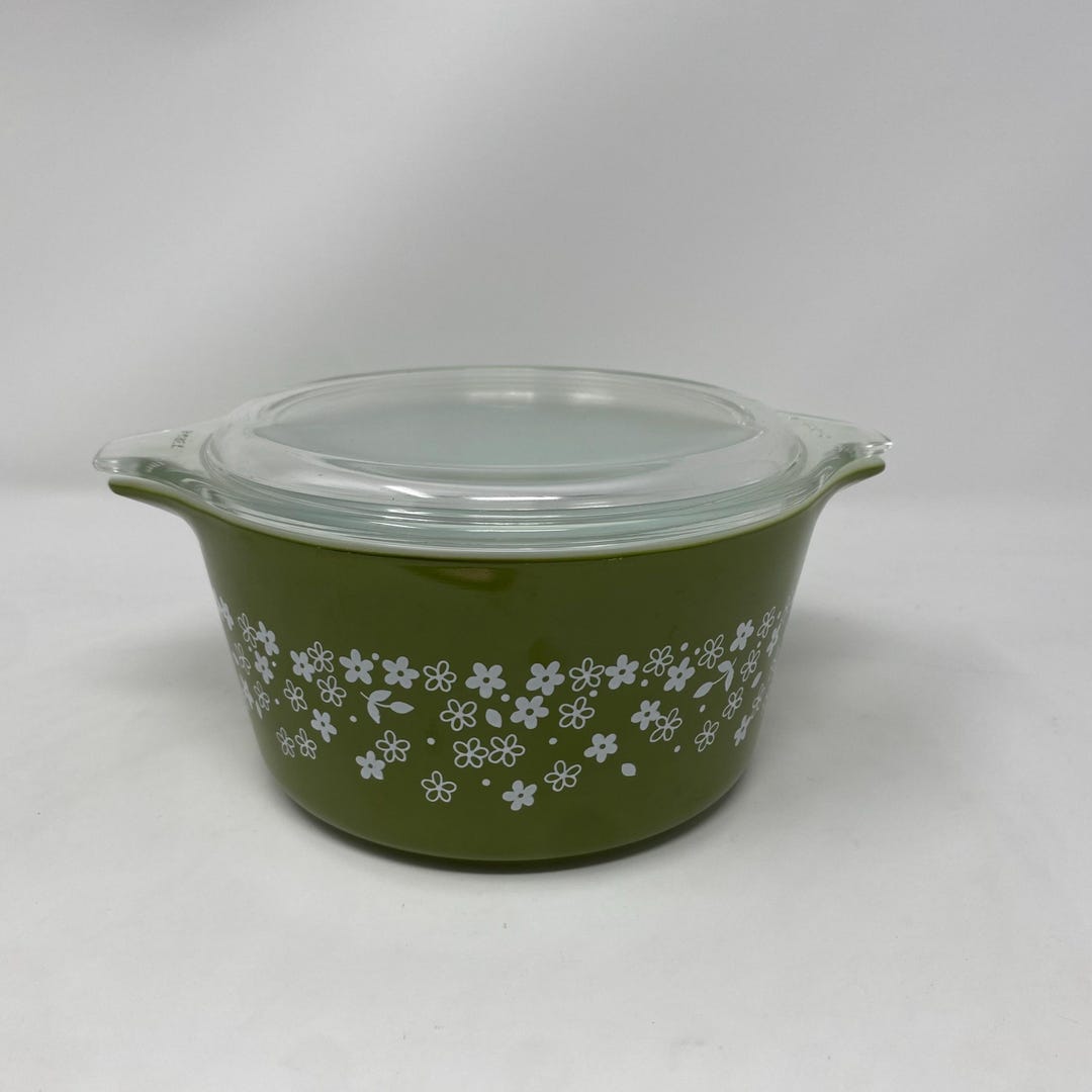 Pyrex #473-B Spring Blossom 1 Qt Casserole Dish With Lid. Excellent ...