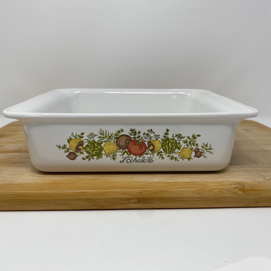 Corningware 8x8x2 Bakeware Pan. Spice O Life Patten “l’echalote”. P-322 ...