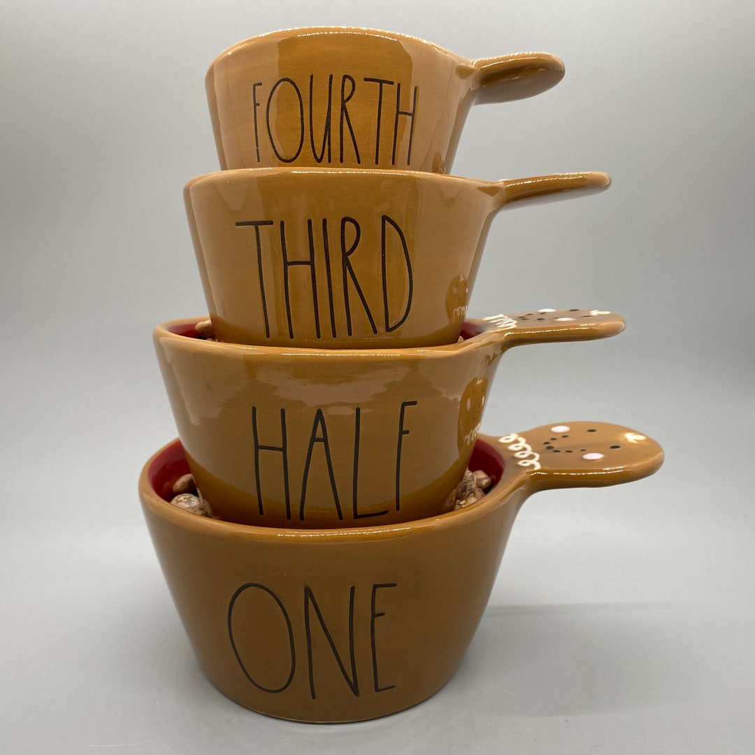 Gingerbread Man Ceramic Set of Measuring Cups Rae Dunn - Etsy