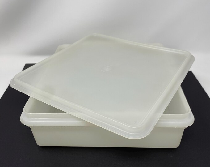 Vintage Tupperware Snack-stor Square Container With Lid. Circa 1970s ...