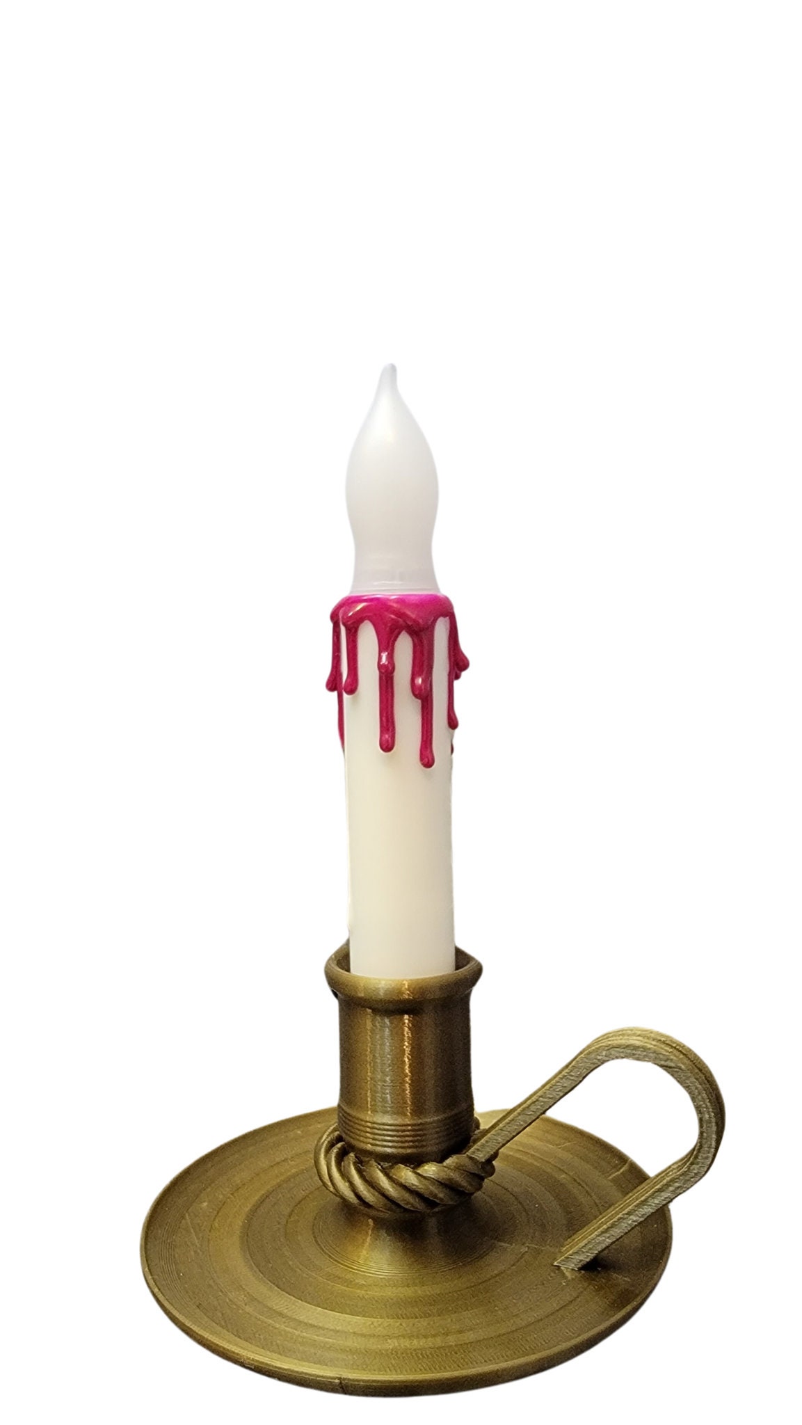 Flameless Tapered Candle With Dripping Blood - Etsy