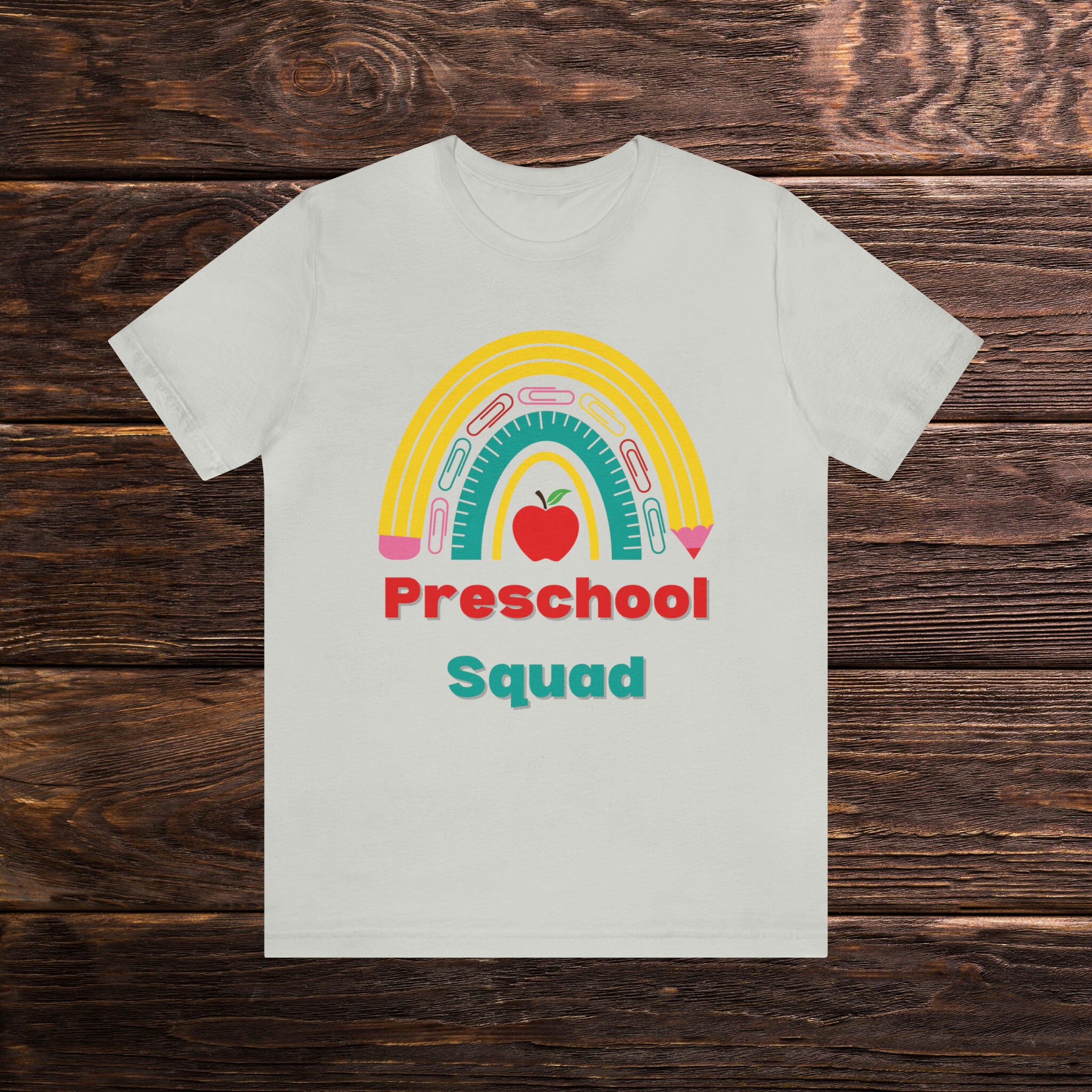 Preschool Squad - Rainbow of Teamwork Teacher T-shirt - Etsy