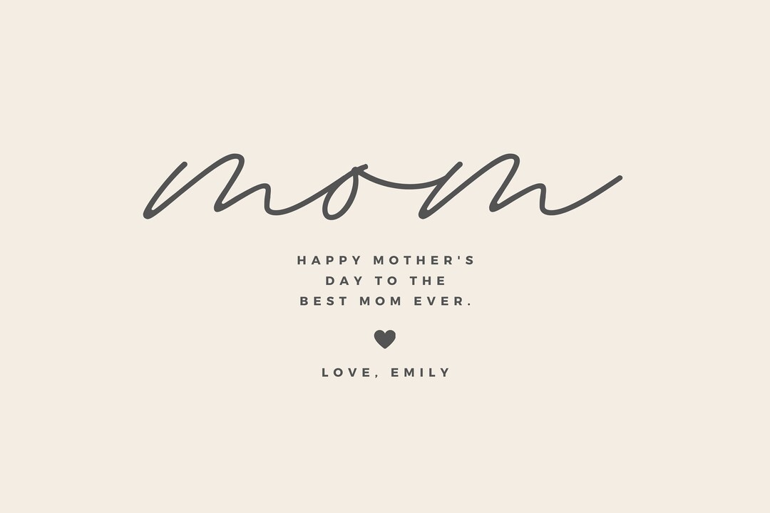 Fully Editable Mother's Day Card Template Instant Download Editable in ...