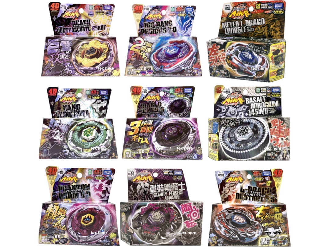 65 Types Takara Tomy Beyblade Metal Fushion Starter Set - Etsy