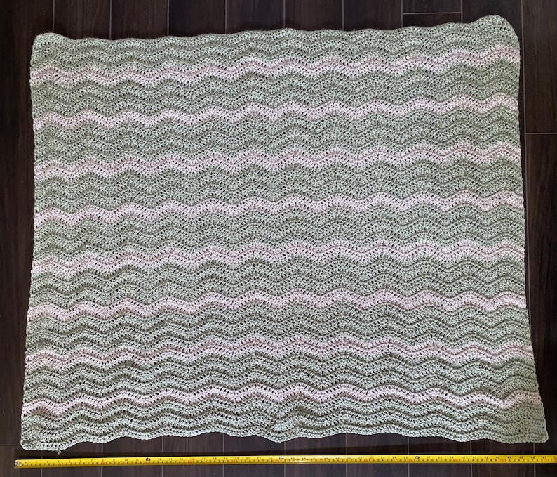 Multi Color Wavy Crochet Baby Blankets - Etsy