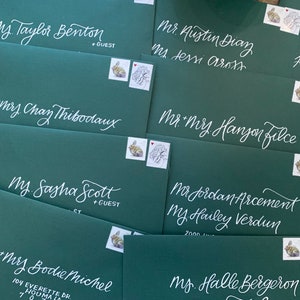 Custom Envelope Addressing, Hand Lettered Envelope, Wedding Calligraphy ...