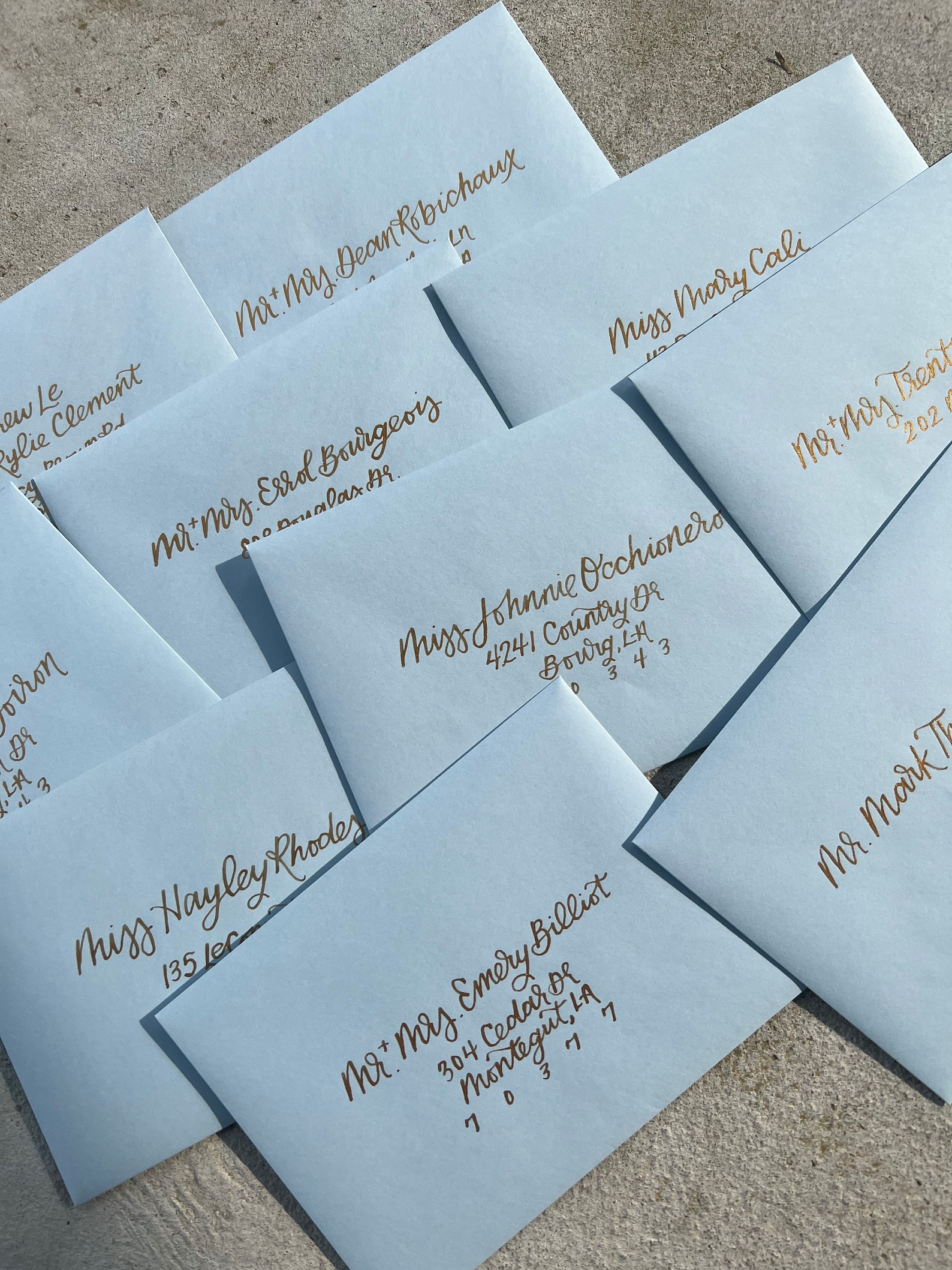 Custom Envelope Addressing, Hand Lettered Envelope, Wedding Calligraphy ...