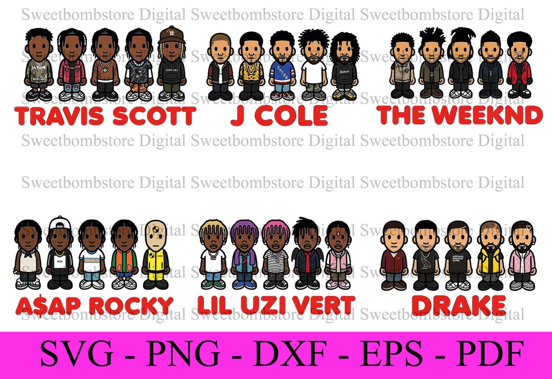 Rapper Svg Rapper Bundle Svg Hiphop Svg Hiphop Bundle Svg - Etsy