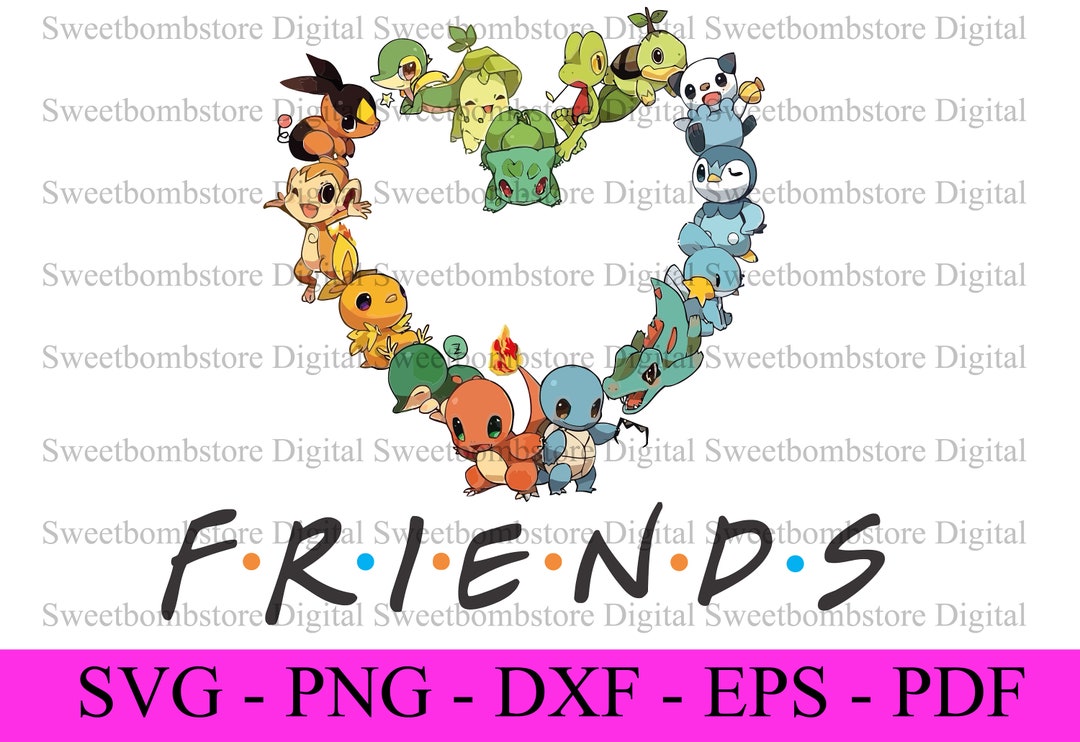 Pokemon Svg Pokemon Friends Svg Pokemon Png Friends Svg Video - Etsy ...