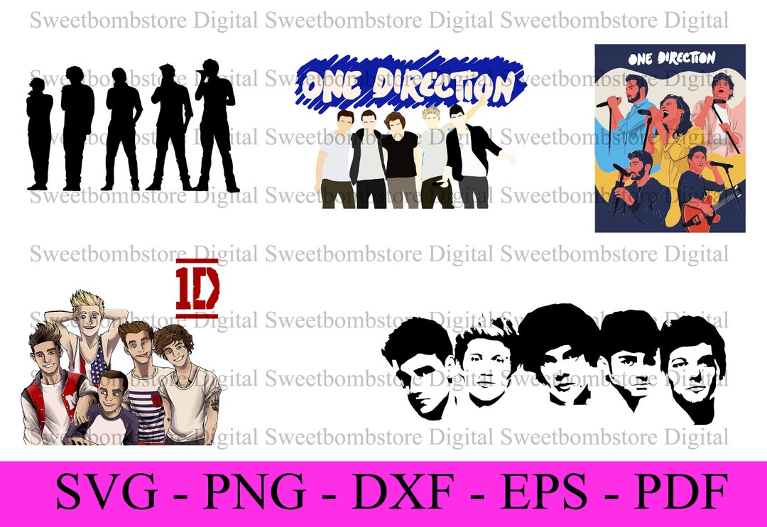 One Direction Svg Bundle Svg Music Group Svg Digital Download Cricut ...