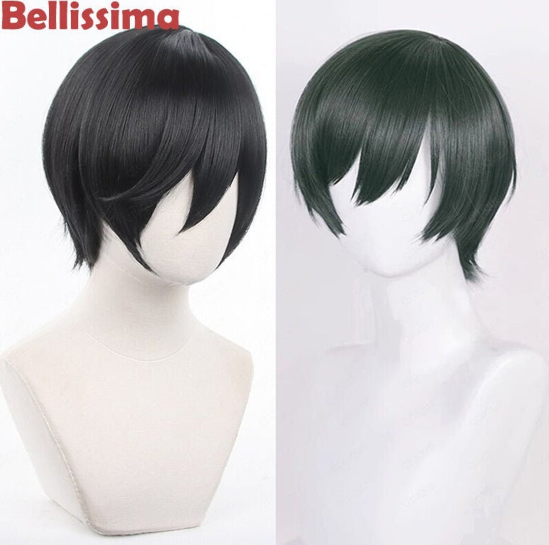 Rin Itoshi Cosplay Wig Anime BLUE LOCK Green/black Short Wig - Etsy