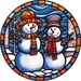 Adorable Snow Buddies Christmas Ornaments One-sided Ceramic - Etsy