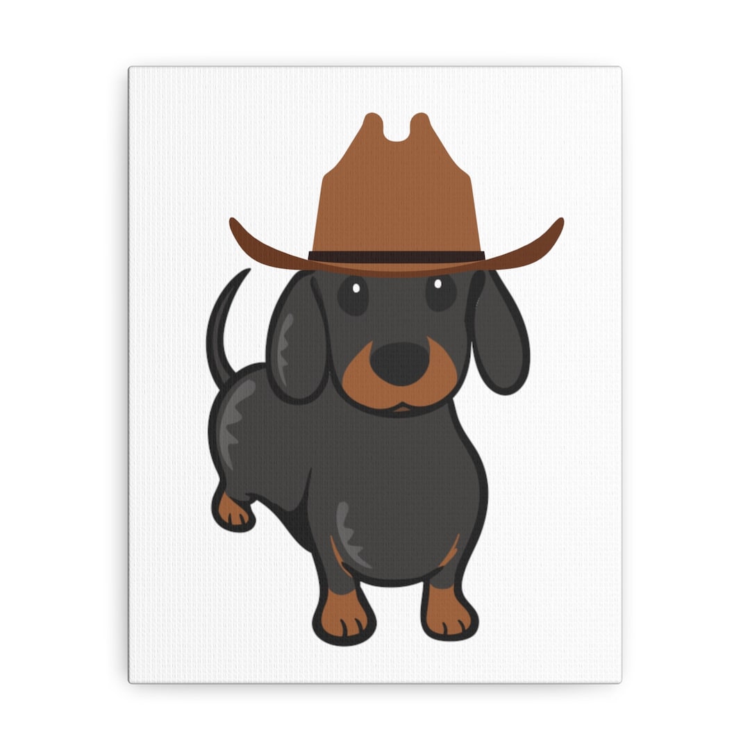 Digital Download Weiner Dog Wearing Cowboy Hat - Etsy