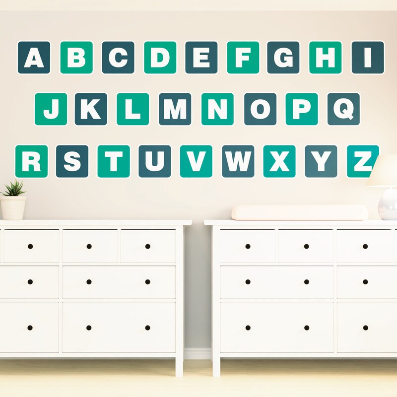 Number Blocks Wall Decal - Etsy
