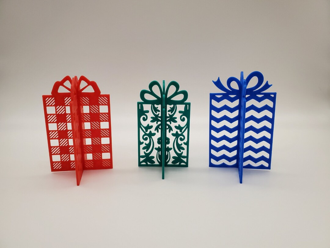 Present Decorations 3D Printed Slide Together - Etsy