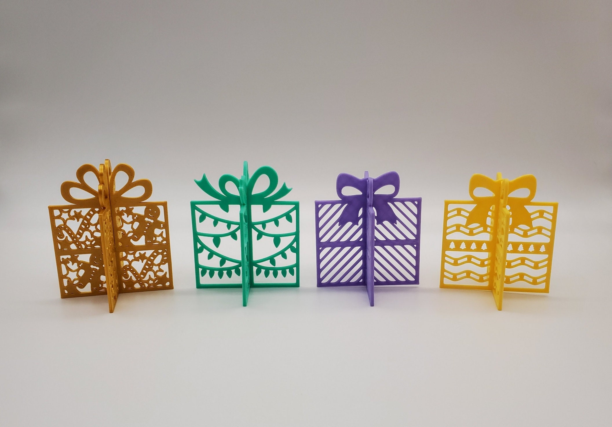Present Decorations 3D Printed Slide Together - Etsy