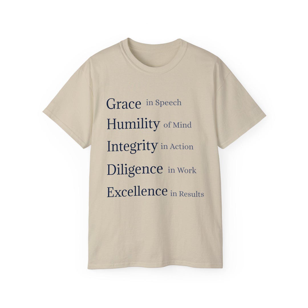 Classical Conversations Core Values GHIDE Unisex Cotton Tee - Etsy