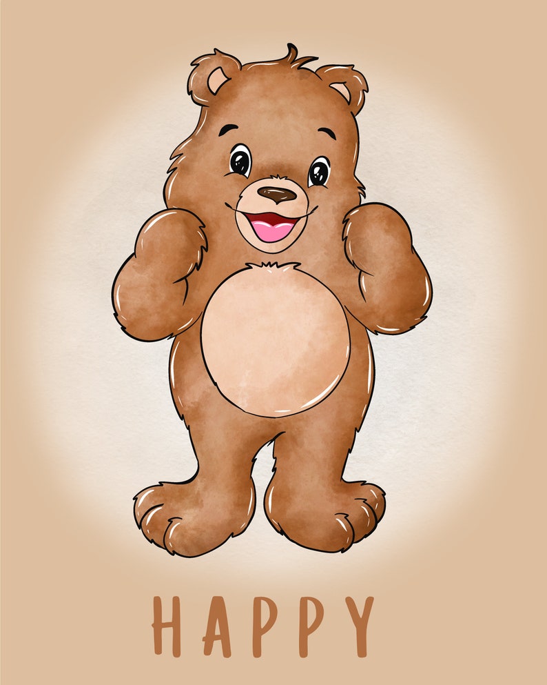 Teddy Bear Emotional Regulation Flash Cards, Mood Tracker Emotion Cards ...