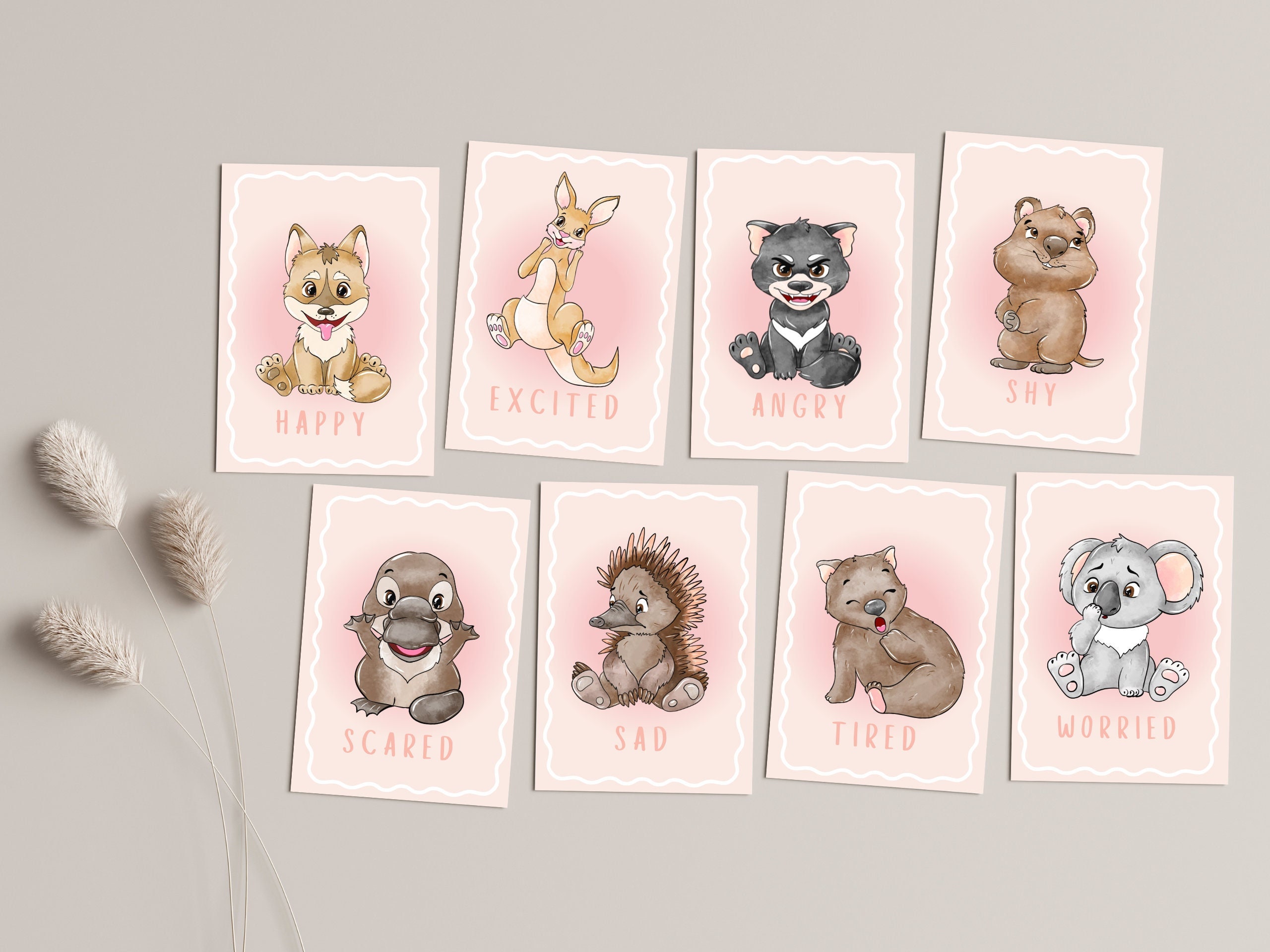 Kids Flashcards, Australian Animals, Aesthetic Flashcards, Montessori ...