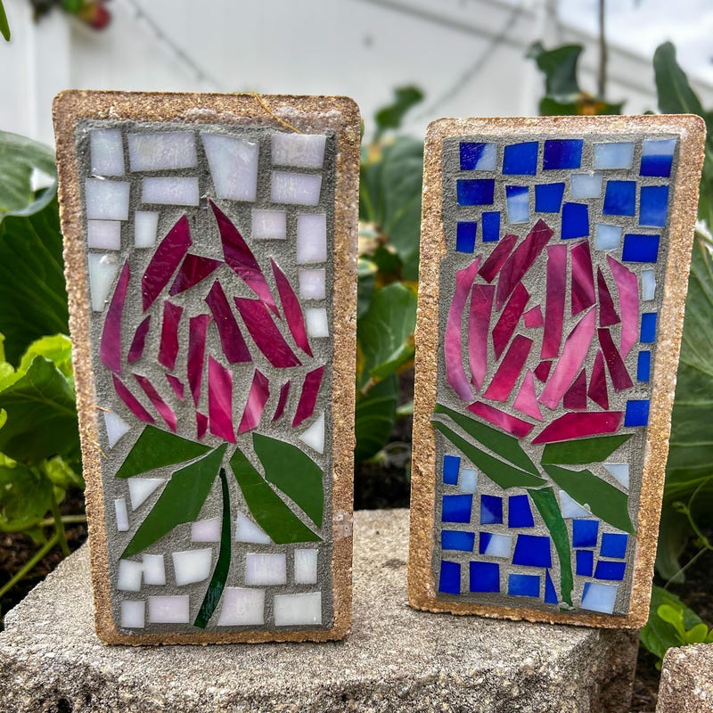 Mosaic Bricks for Garden - Etsy