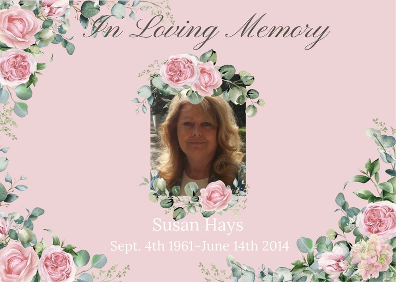 In Loving Memory Card Digital Download Customizable PNG - Etsy