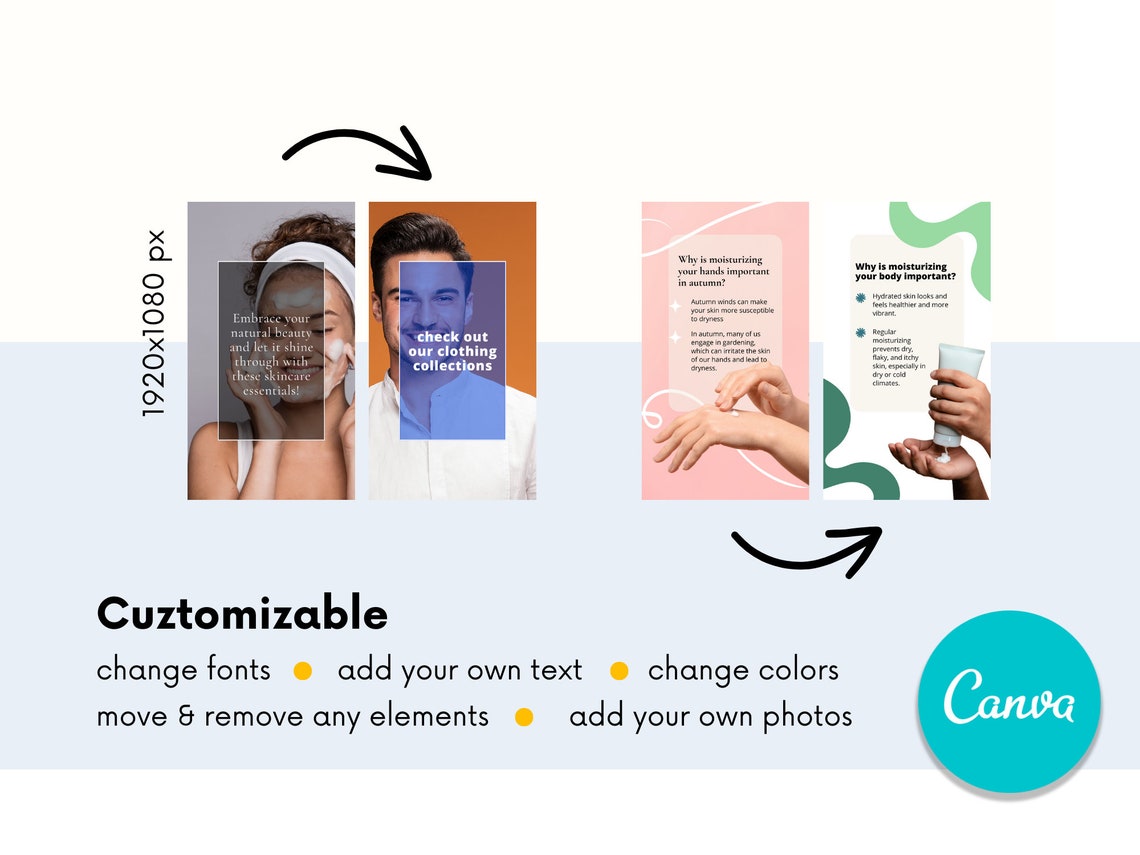 68 Instagram Reels for Skincare Cosmetics Templates Beauty - Etsy