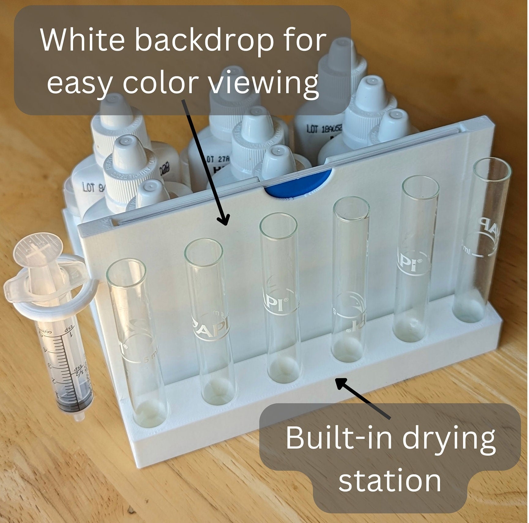 API Test Tube Holder for Freshwater Kit. 9 Bottle - Etsy