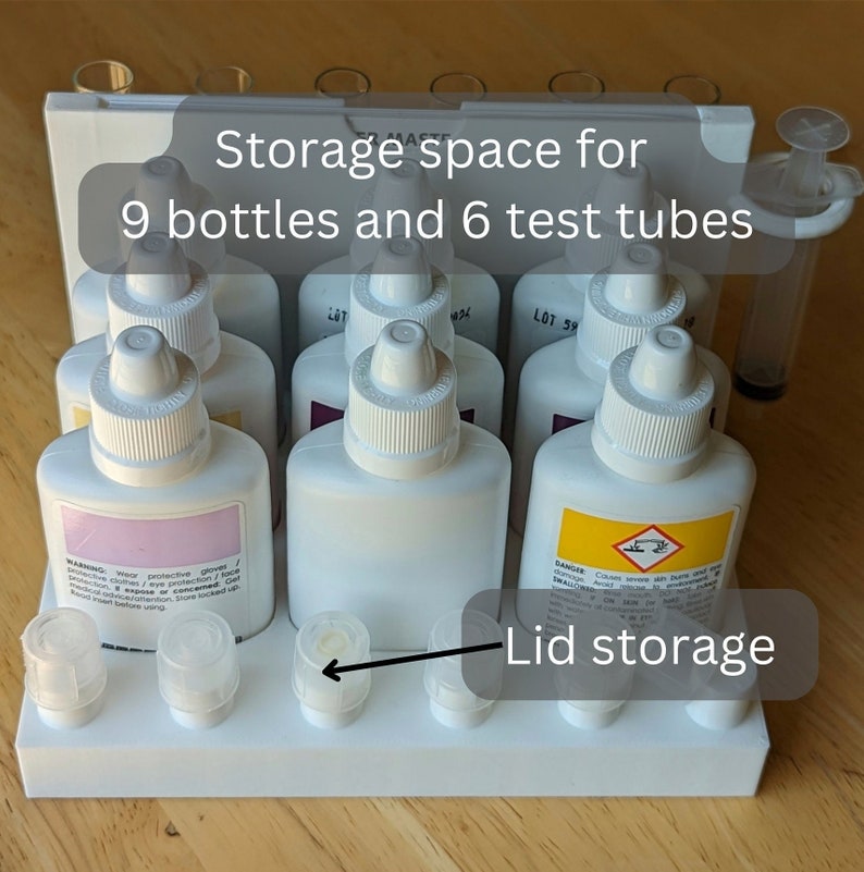 API Test Tube Holder for Freshwater Kit. 9 Bottle - Etsy