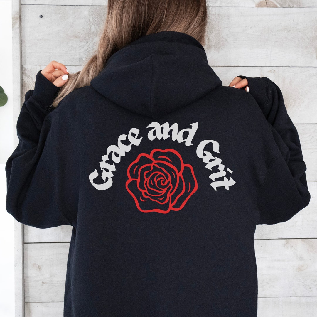Grace and Grit Hoodie Christian Hoodie Christian Clothing Faith Based ...