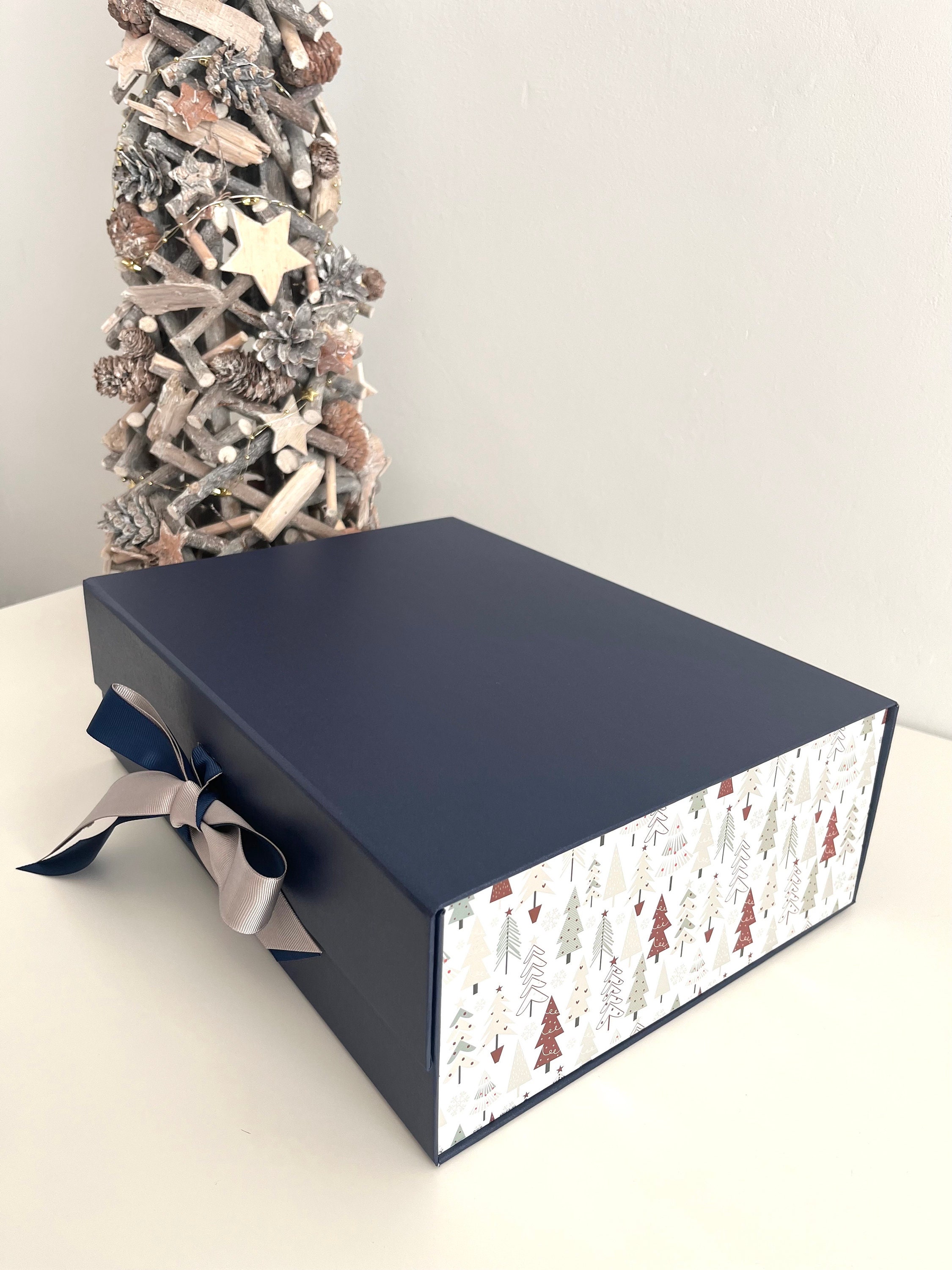 Personalised Christmas Gift Box + Optional Decorative Side Panels - Etsy UK