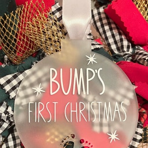Bumps First Christmas Bauble - Etsy UK