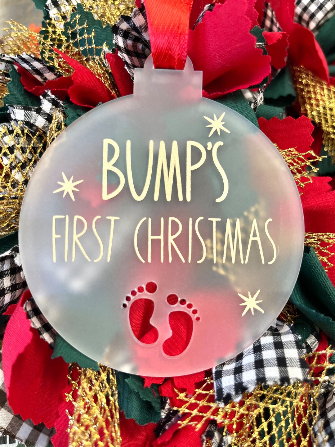 Bumps First Christmas Bauble - Etsy UK