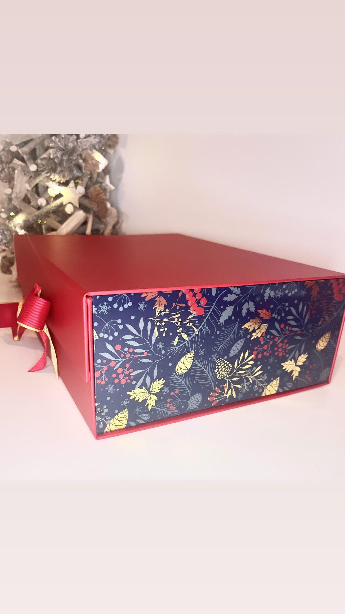 Personalised Christmas Gift Box + Optional Decorative Side Panels - Etsy UK