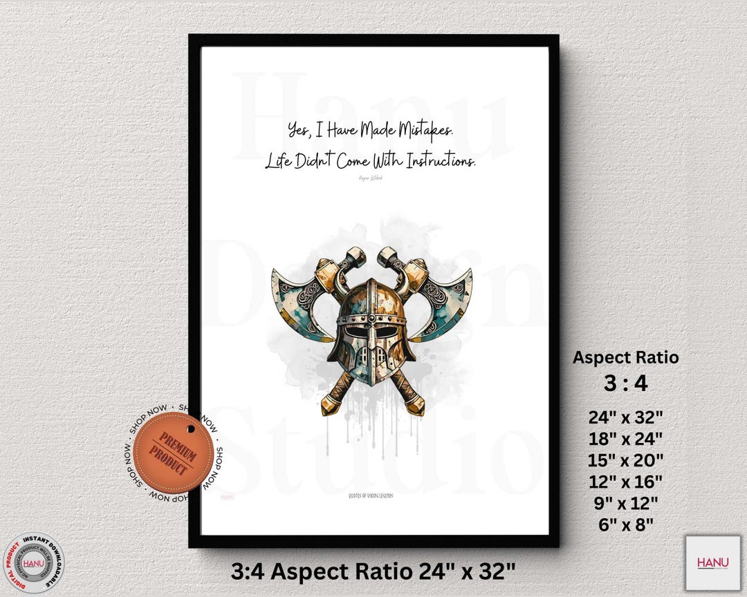 Viking Quote Art Print: Norse Warrior Saying (digital Download) - Etsy