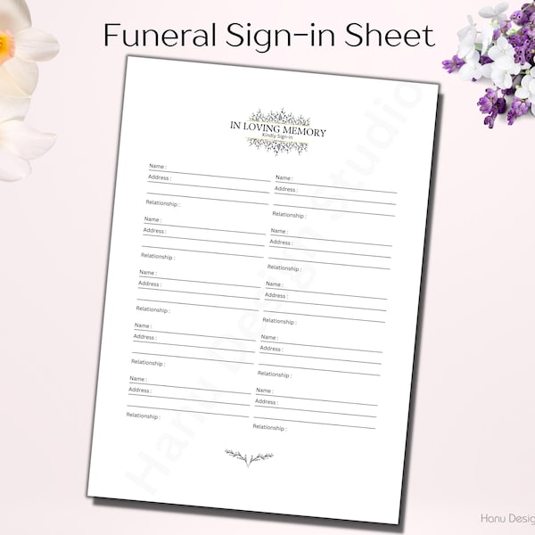 Funeral Memory Book - Etsy UK