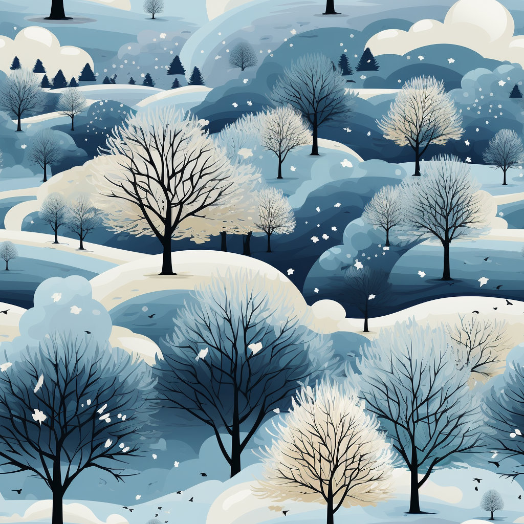 Winter Themed Backgrounds and Designs, Patterns, Seamless, 8 Pack ...