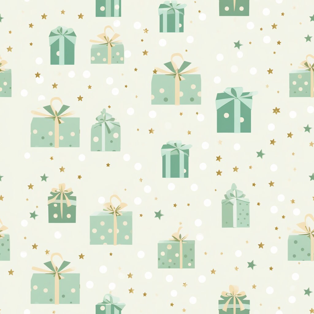 Christmas Wrapping Paper Design Pattern, Seamless Pattern, 8 Pack ...