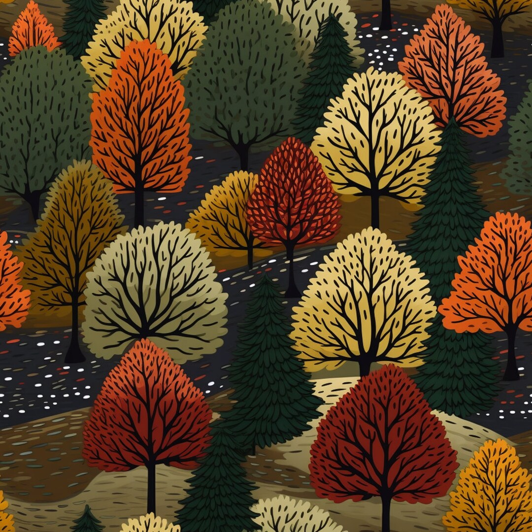 Fall Themed Design Patterns, Pack of 8, Commercial Use, Perfect for ...