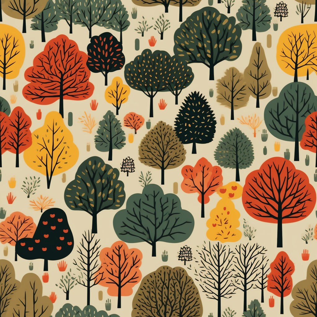 Fall Themed Design Patterns, Pack of 8, Commercial Use, Perfect for ...