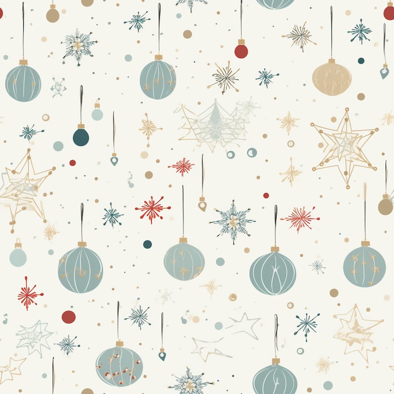 Christmas Wrapping Paper Design Pattern Seamless Pattern 8 - Etsy