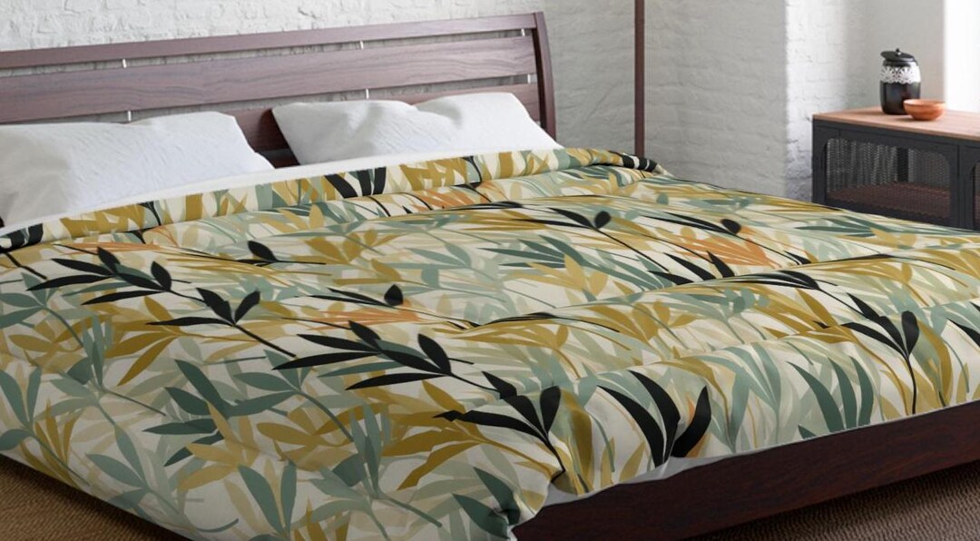 Bamboo Forest Comforter, Asian Inspired Bedding, Nature Themed Duvet ...