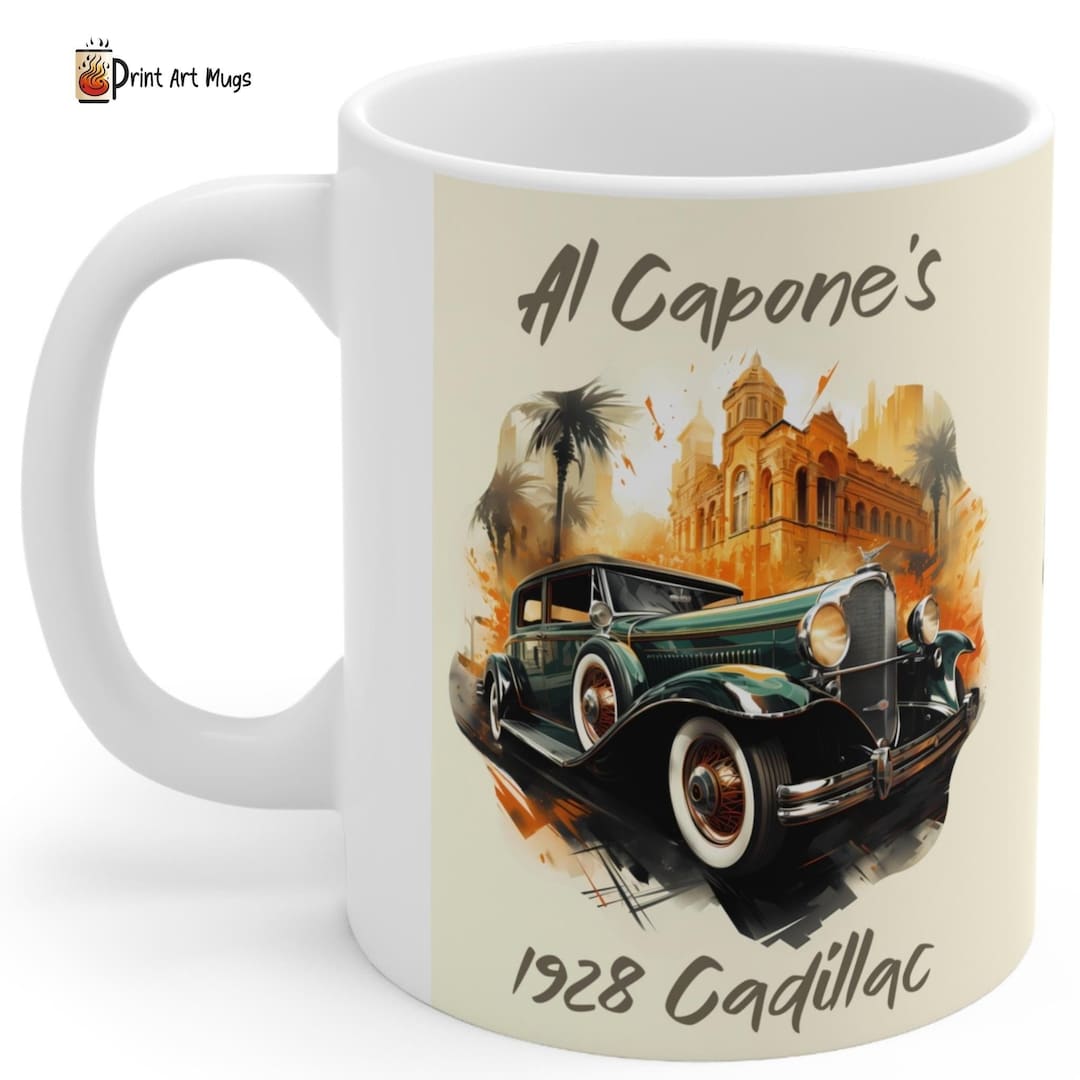 This Al Capone 1928 Cadillac Classic Car Coffee Mug is a - Etsy